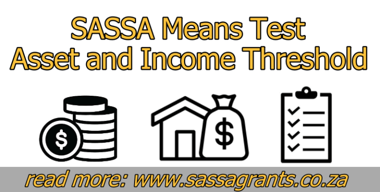 SASSA Means Test - Asset and Income Threshold for 2023